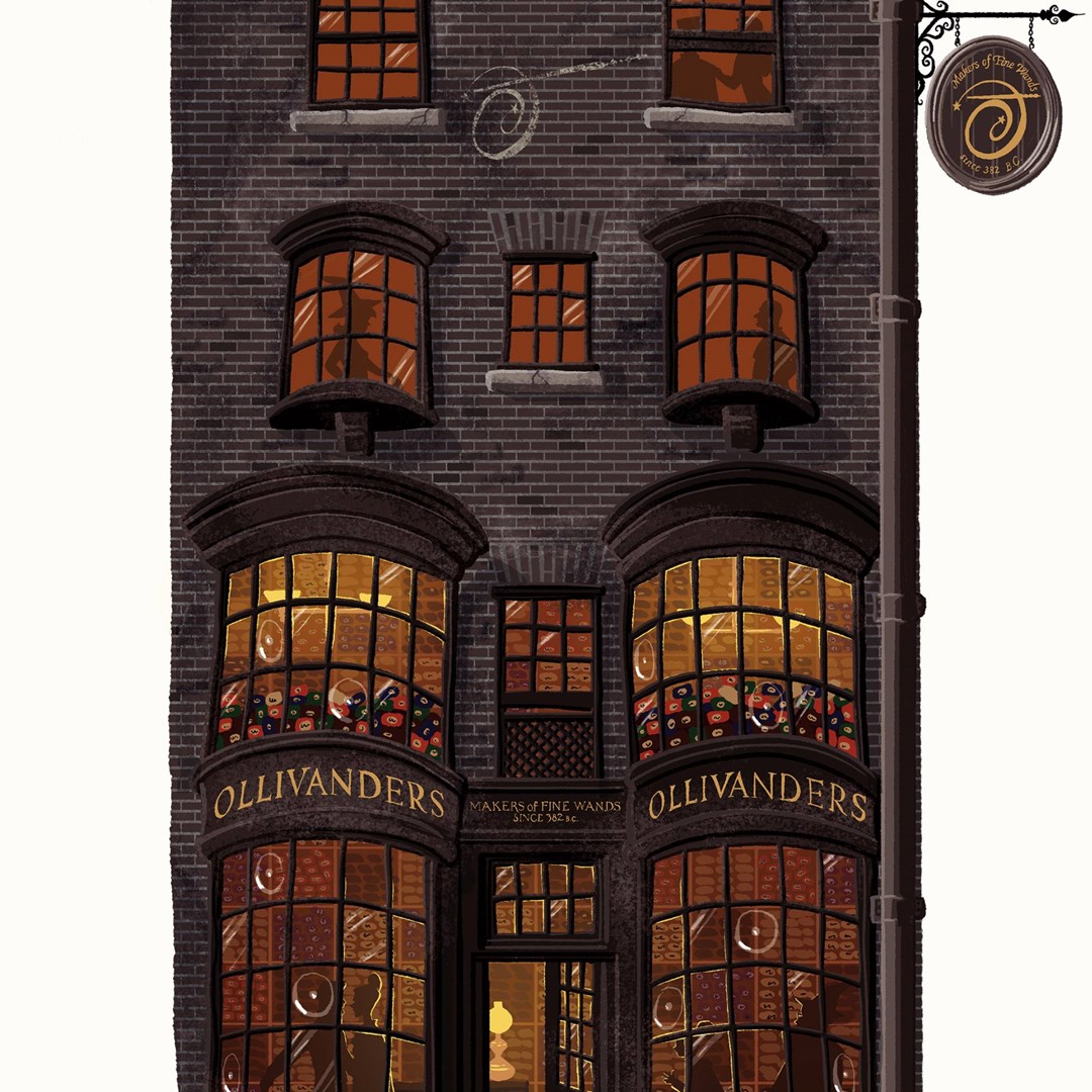 Art print boutique Ollivander MinaLima - Harry Potter